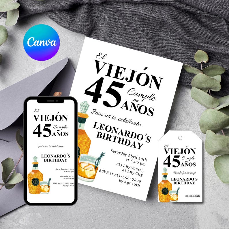 Tequila Birthday Invitation Agave Tequila Salt Tequila Lime Tequila ...