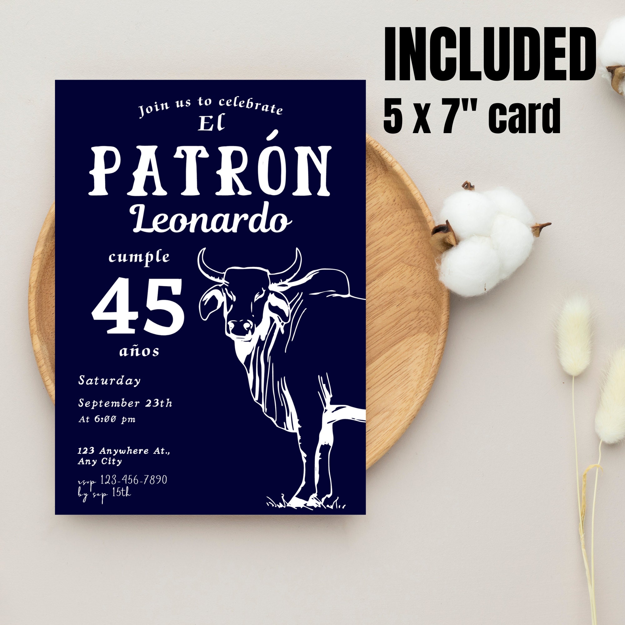 Bull Birthday Mexican Invitation Birthday Mexican Party Invitations ...