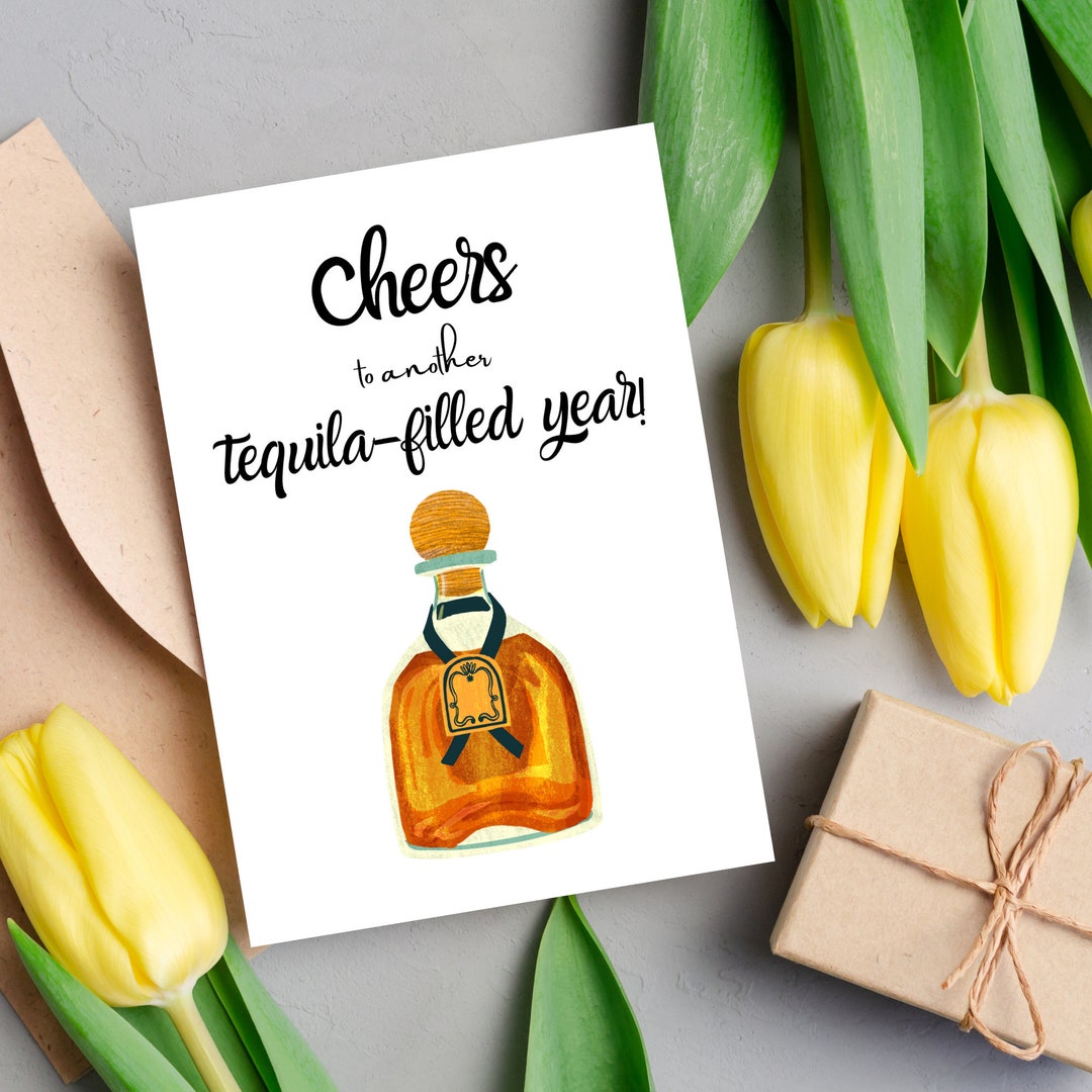 Tequila Birthday Card Mexican Dad Birthday Mexican Birthday Card ...