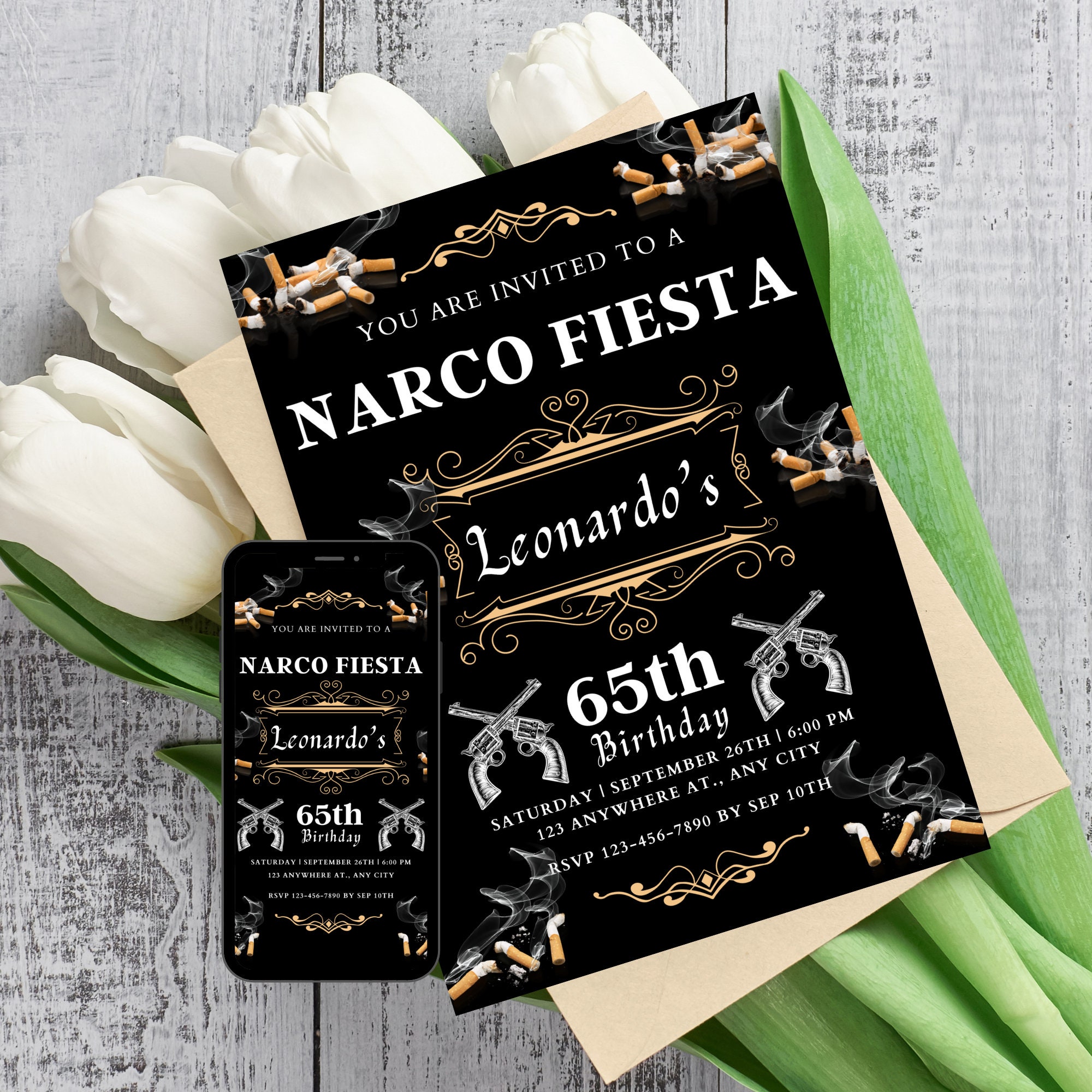 Narco Invitation Narco Party Narco Themed Party Narco Birthday ...