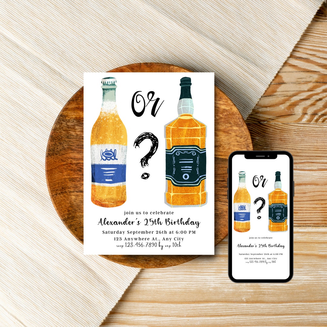 Tequila Birthday Invitation Tequila Invitation Unfourgettable - Etsy