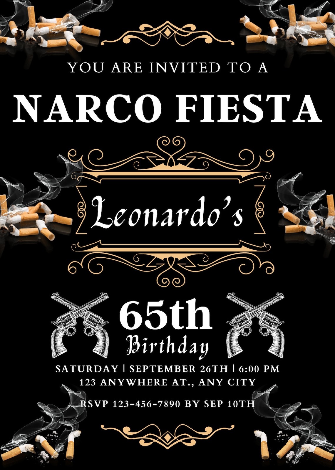 Narco Invitation Narco Party Narco Themed Party Narco Birthday ...
