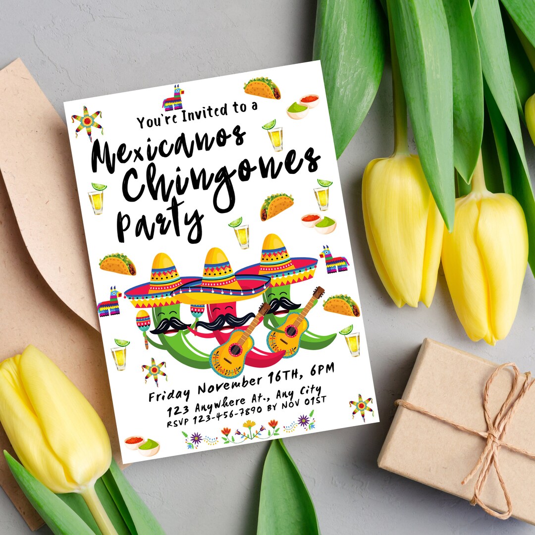 Taco and Tequila Party Tacos and Tequila Invitation Tacos Party Invite ...