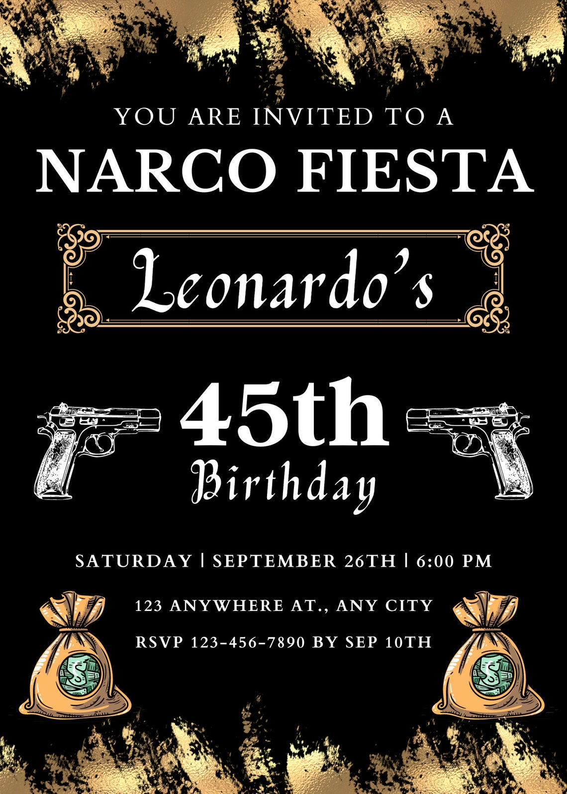 Narco Invite Narco Fiesta Narco Party Narco Themed Party 30th Birthday ...