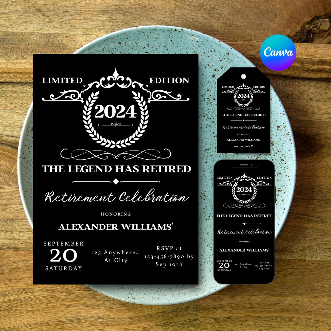 Retirement Invitation Retirement Men Teacher Retirement Military ...