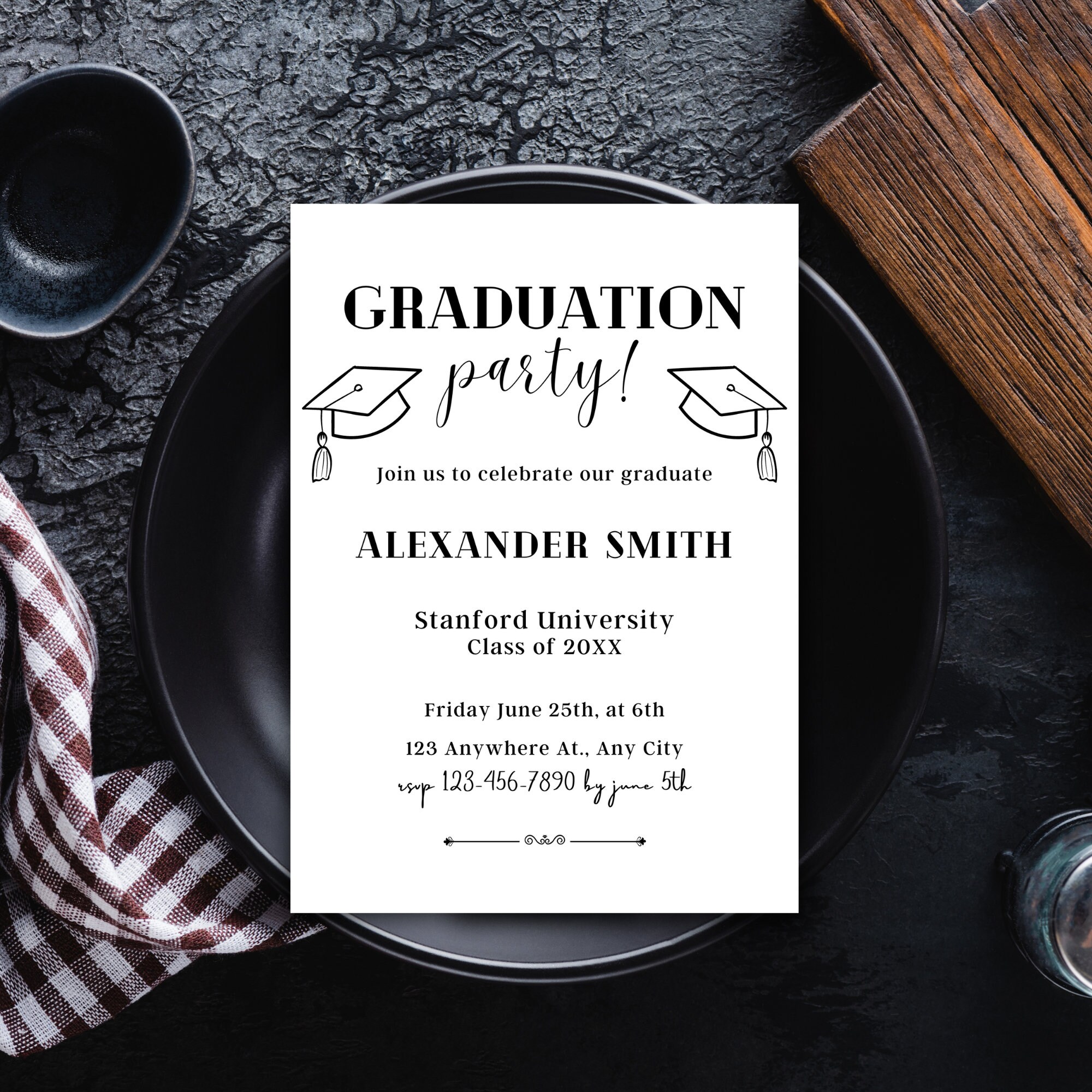 E Invitations Graduation Bsn Graduation Party Invitation Formal ...