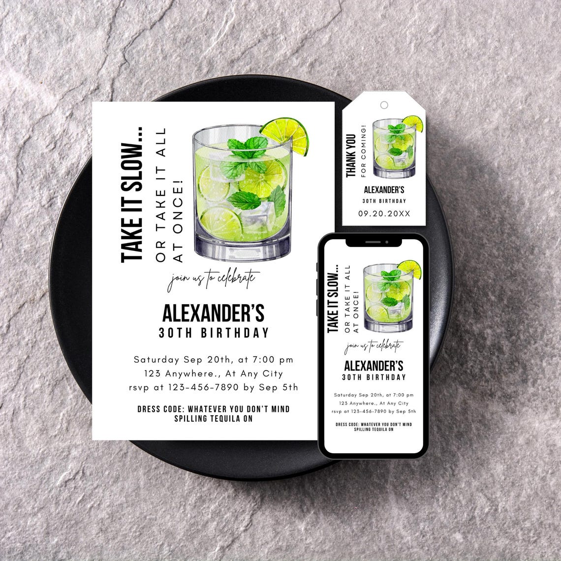 Tequila Invitation Editable Tequila Birthday Tequila Party Favors ...