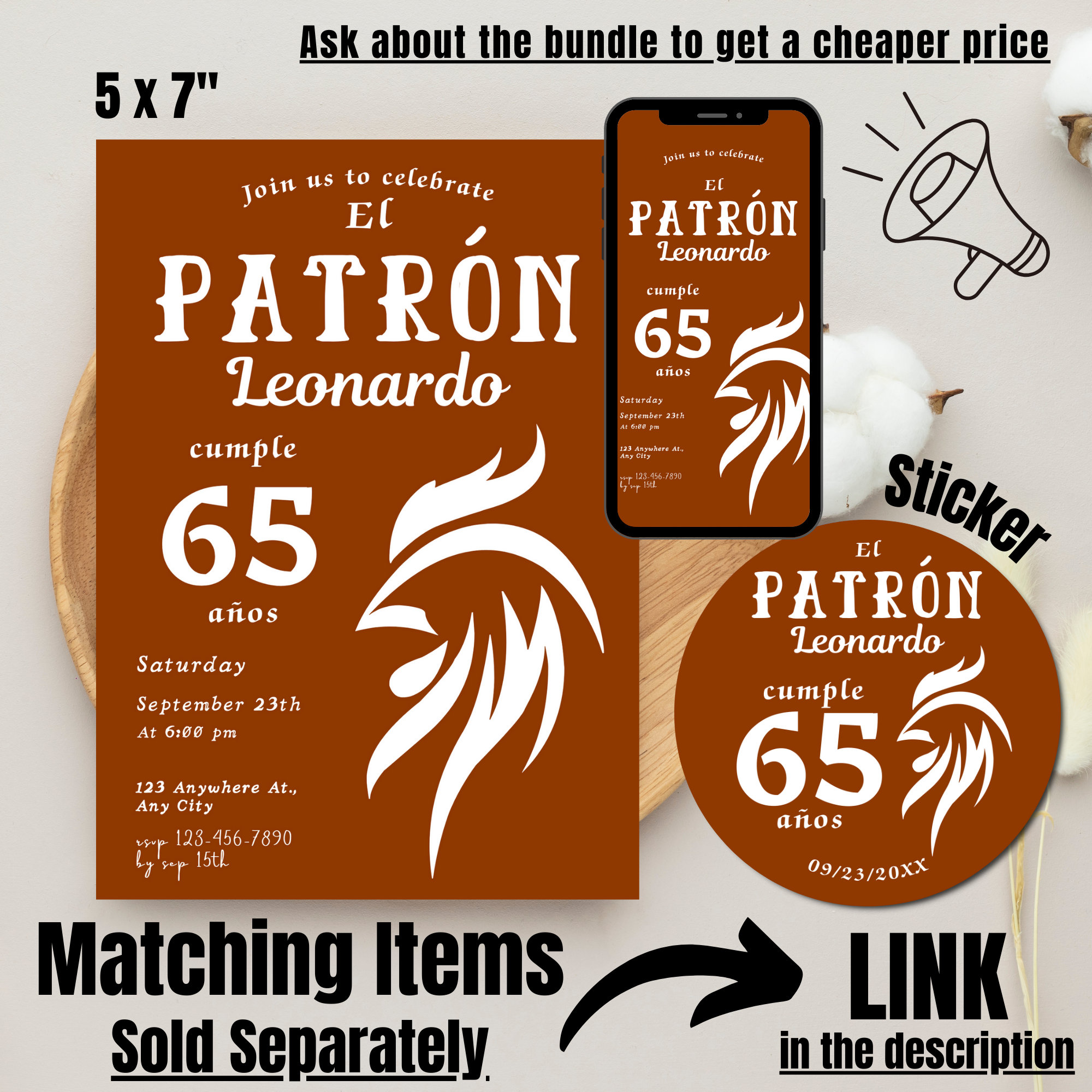 50th Birthday Mexican Birthday Banner Mexican Birthday Theme El Patron ...