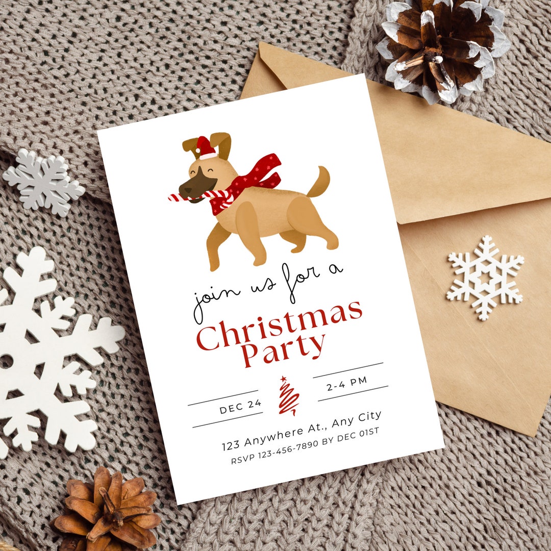 Fun Christmas Party Invitation Invites Christmas Party Editable ...