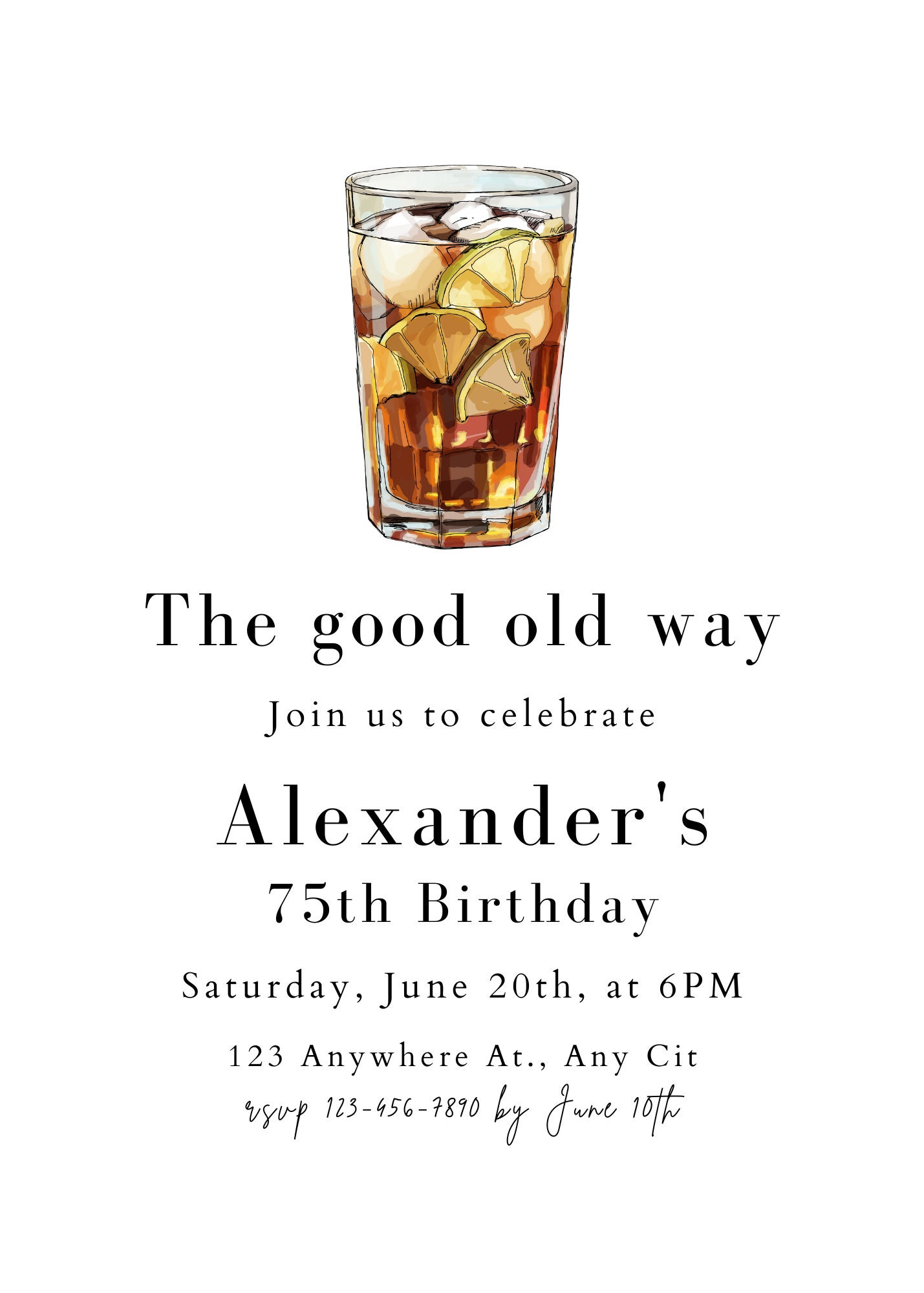Old Coca Cola Invitation Classic Birthday Invitation 60th Birthday ...