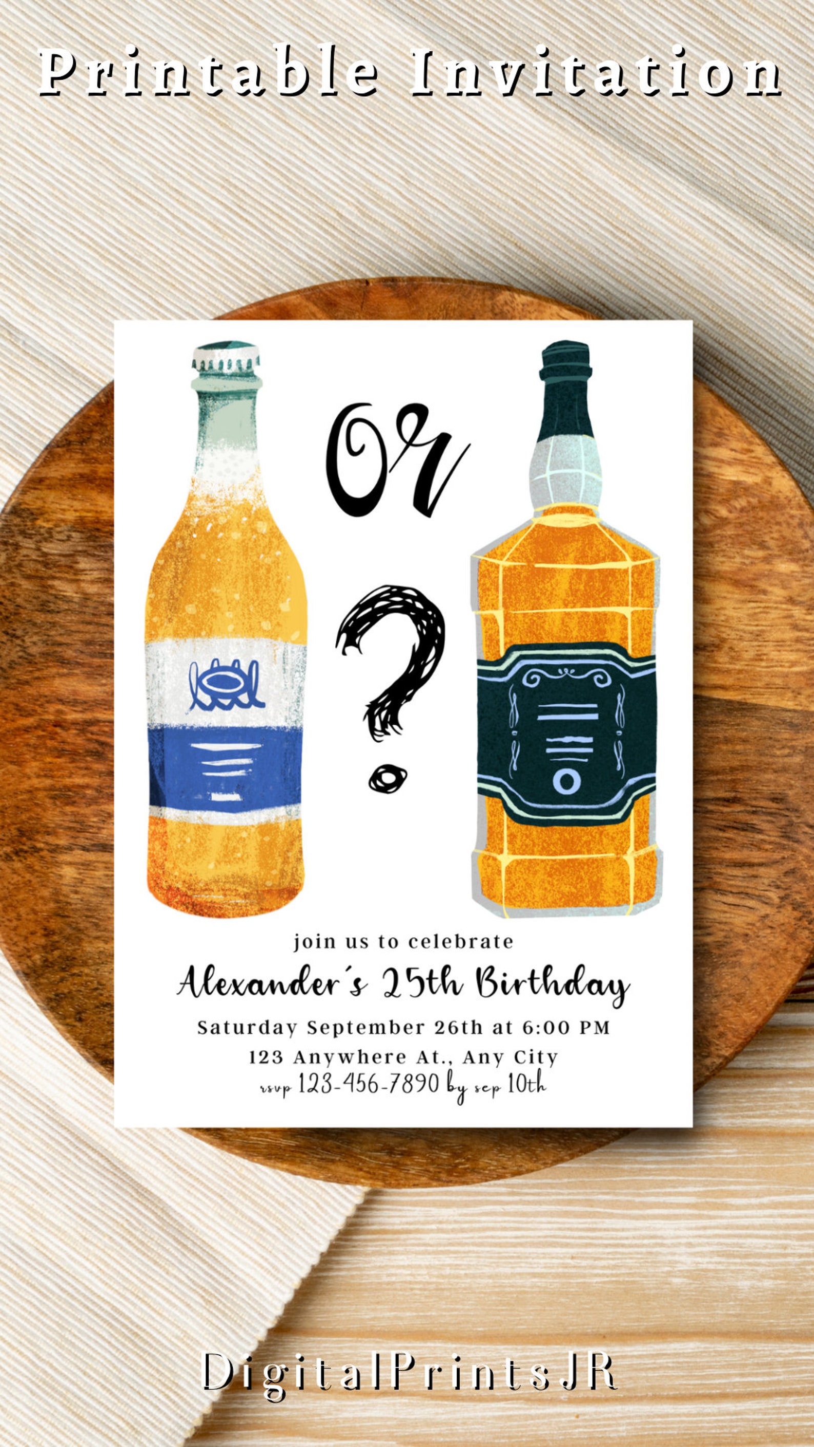 Tequila Birthday Invitation Tequila Invitation Unfourgettable - Etsy