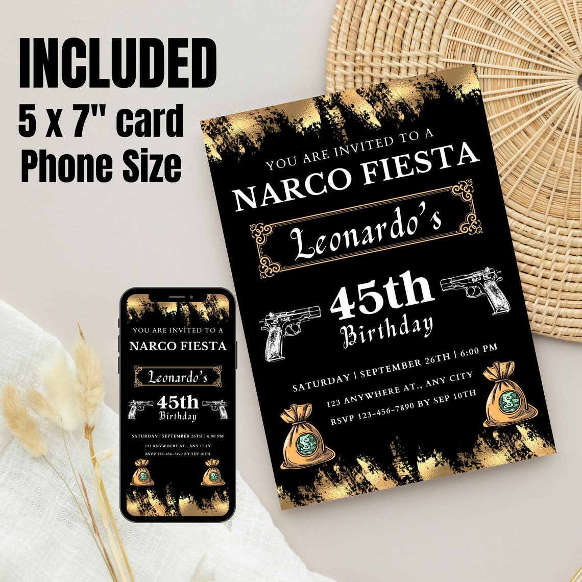 Narco Invite Narco Fiesta Narco Party Narco Themed Party 30th Birthday ...