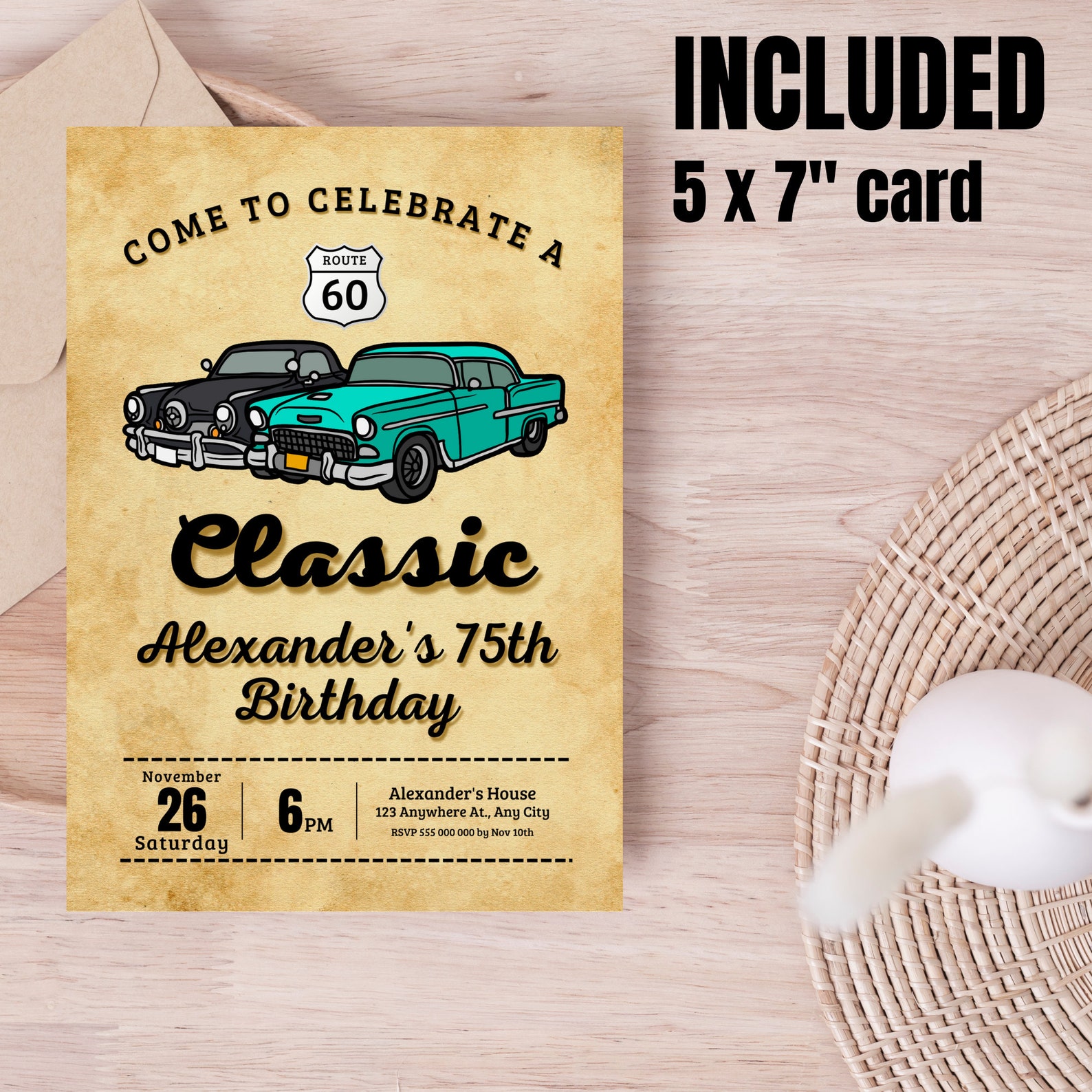 Classic Invitation Classic Birthday Theme Classic Invitate Classic Car ...