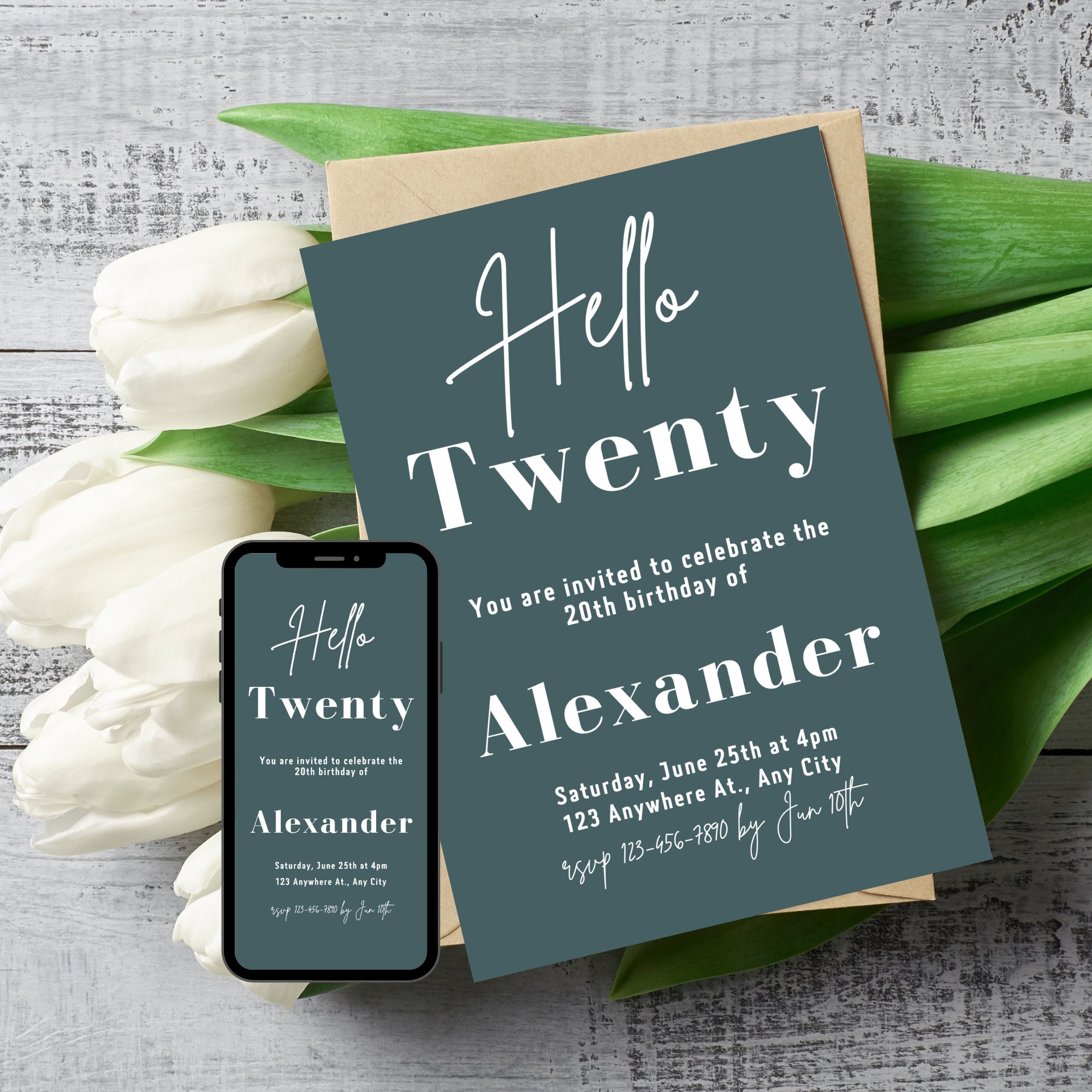 20th Birthday Invite 30th Birthday Man 30th Birthday Women 35th ...