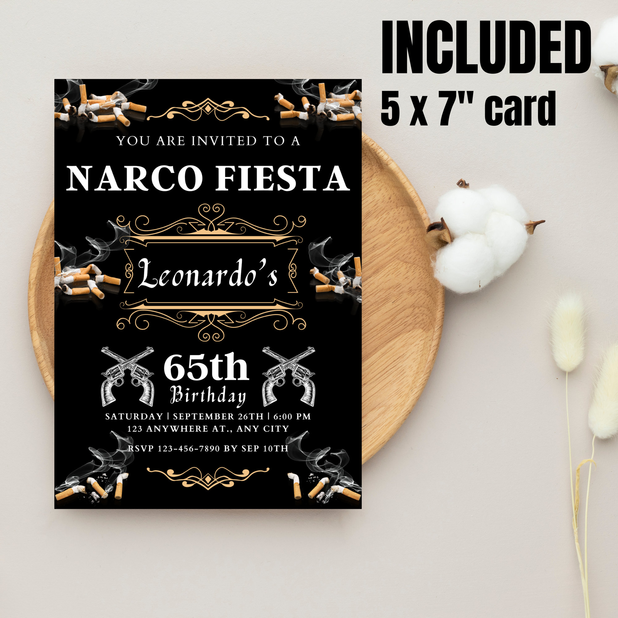 Narco Invitation Narco Party Narco Themed Party Narco Birthday ...