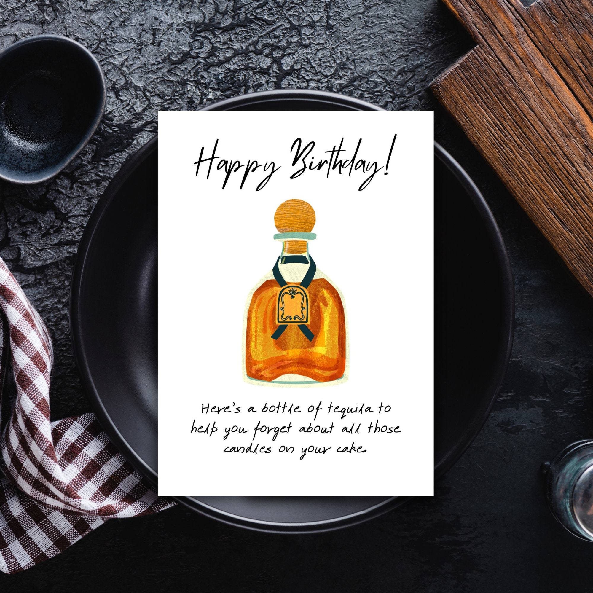 Tequila Birthday Card Tequila Birthday Party Tequila Birthday Gift ...