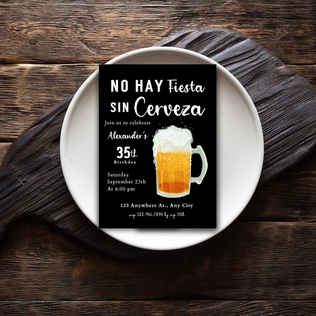 Beer Birthday Invite Beers Cheers Invite Beer Party Invite Digital ...