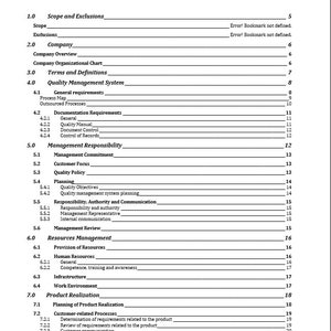 Quality Management System Template - Etsy