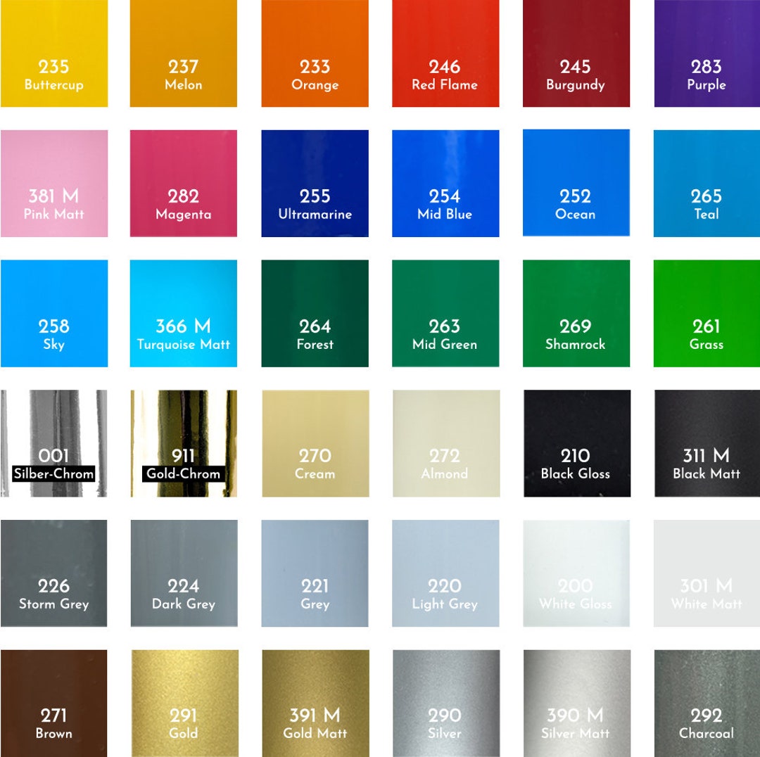 Sample Metamark M4 Foil Color Sample Color Sample 4 Year Shelf Life in ...