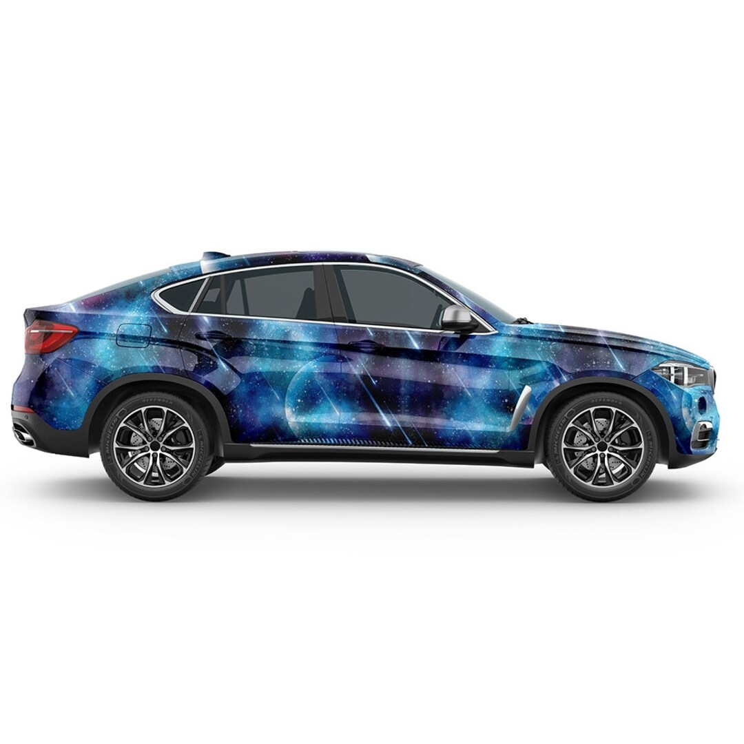 Galaxy-design Car Film for 3D Car Wrapping With Air Channels Galaxy 100 ...