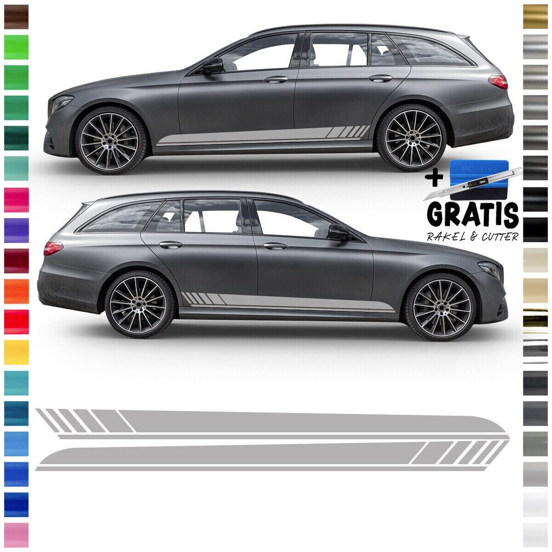 Car Side Stripe Sticker Set, Compatible With Mercedes E-class S213 ...