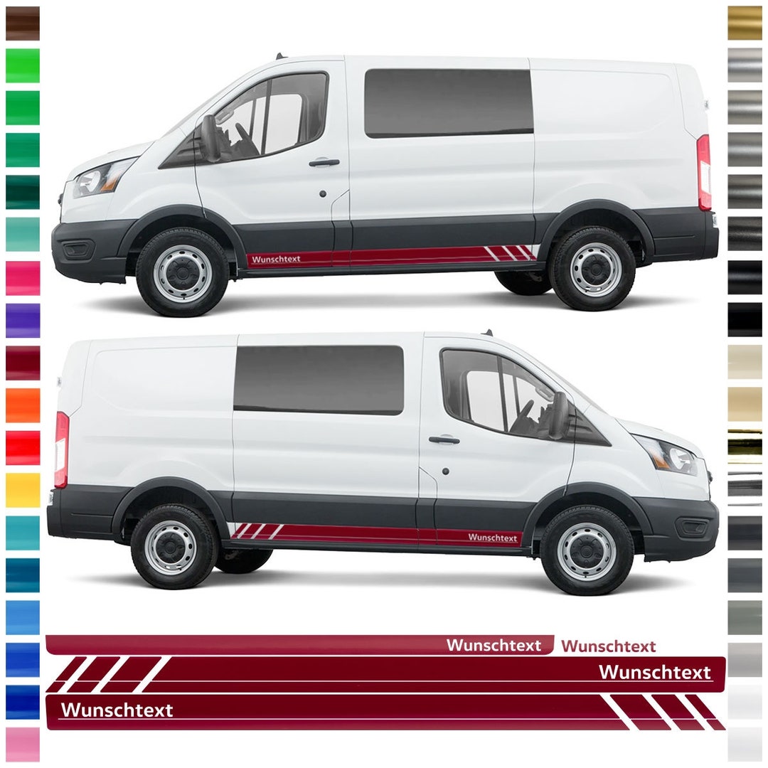 Sticker Side Stripes Set/decor Suitable for Ford Transit in Desired ...
