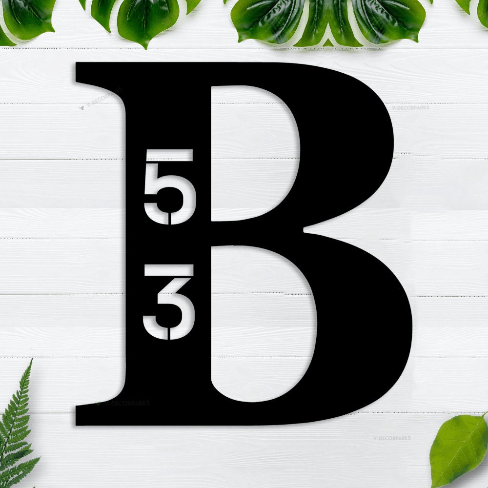 Personalized Letter Address LED Lights Sign Address Plaque - Etsy