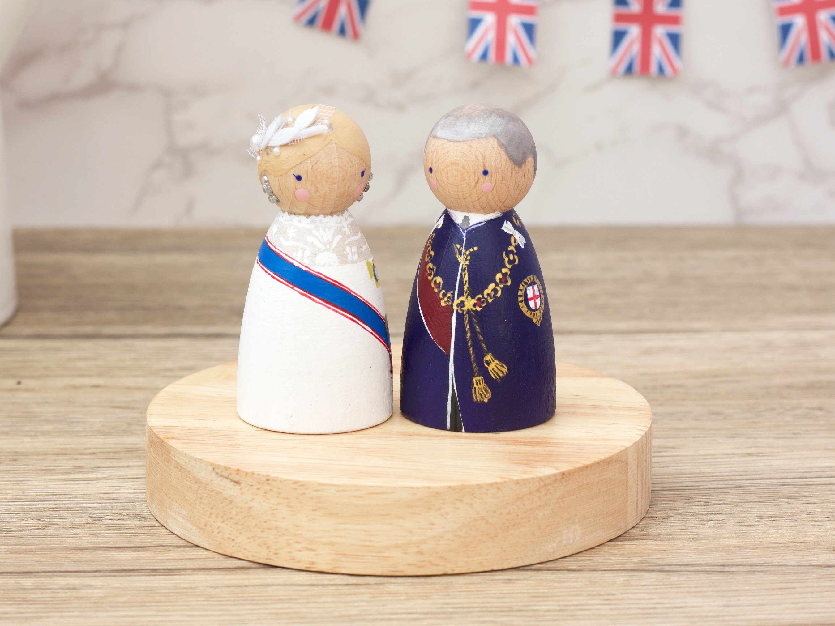 Royal Family Peg Dolls, King Charles III Coronation Peg Doll, William ...