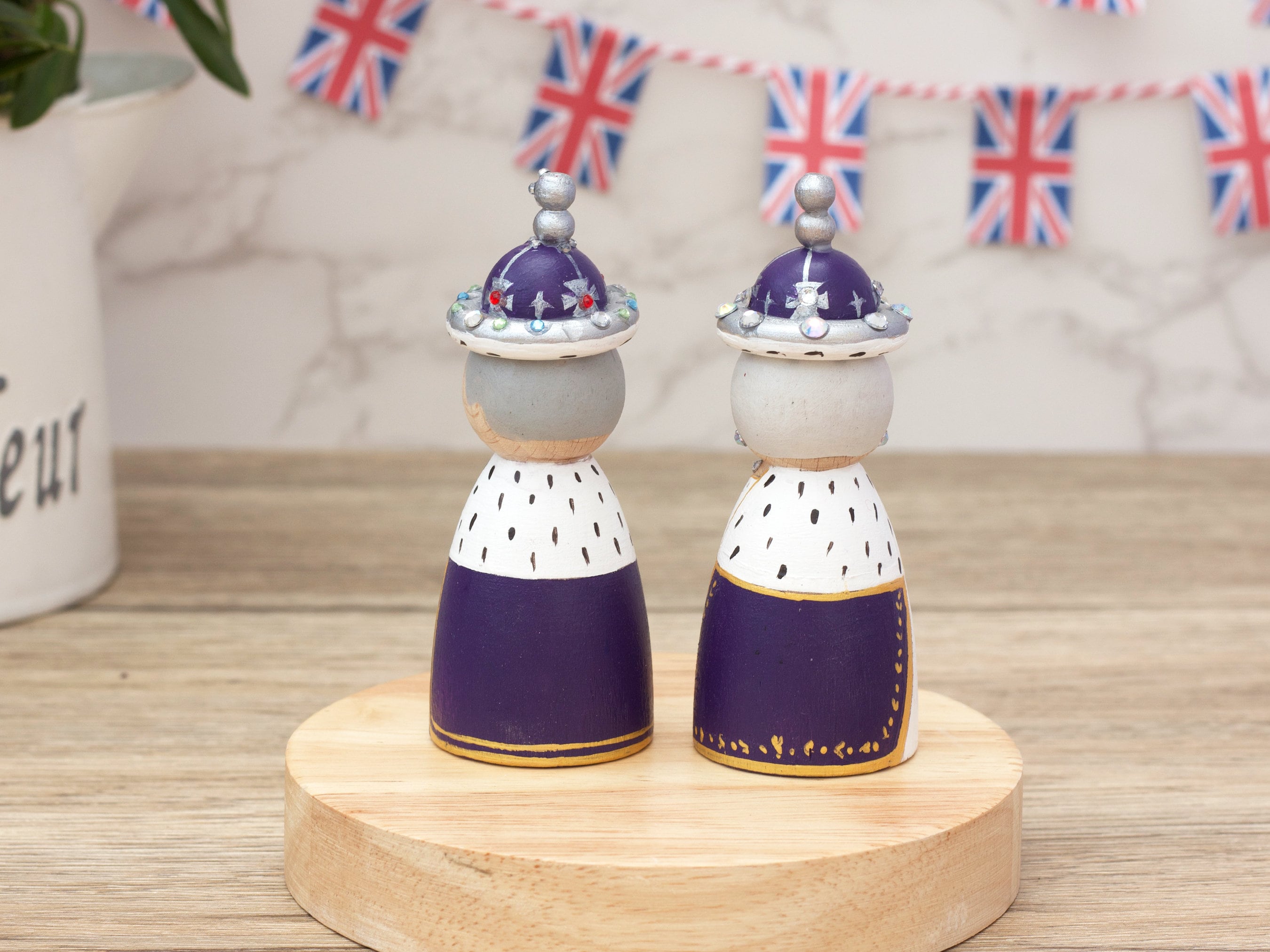 Royal Family Peg Dolls, King Charles III Coronation Peg Doll, William ...