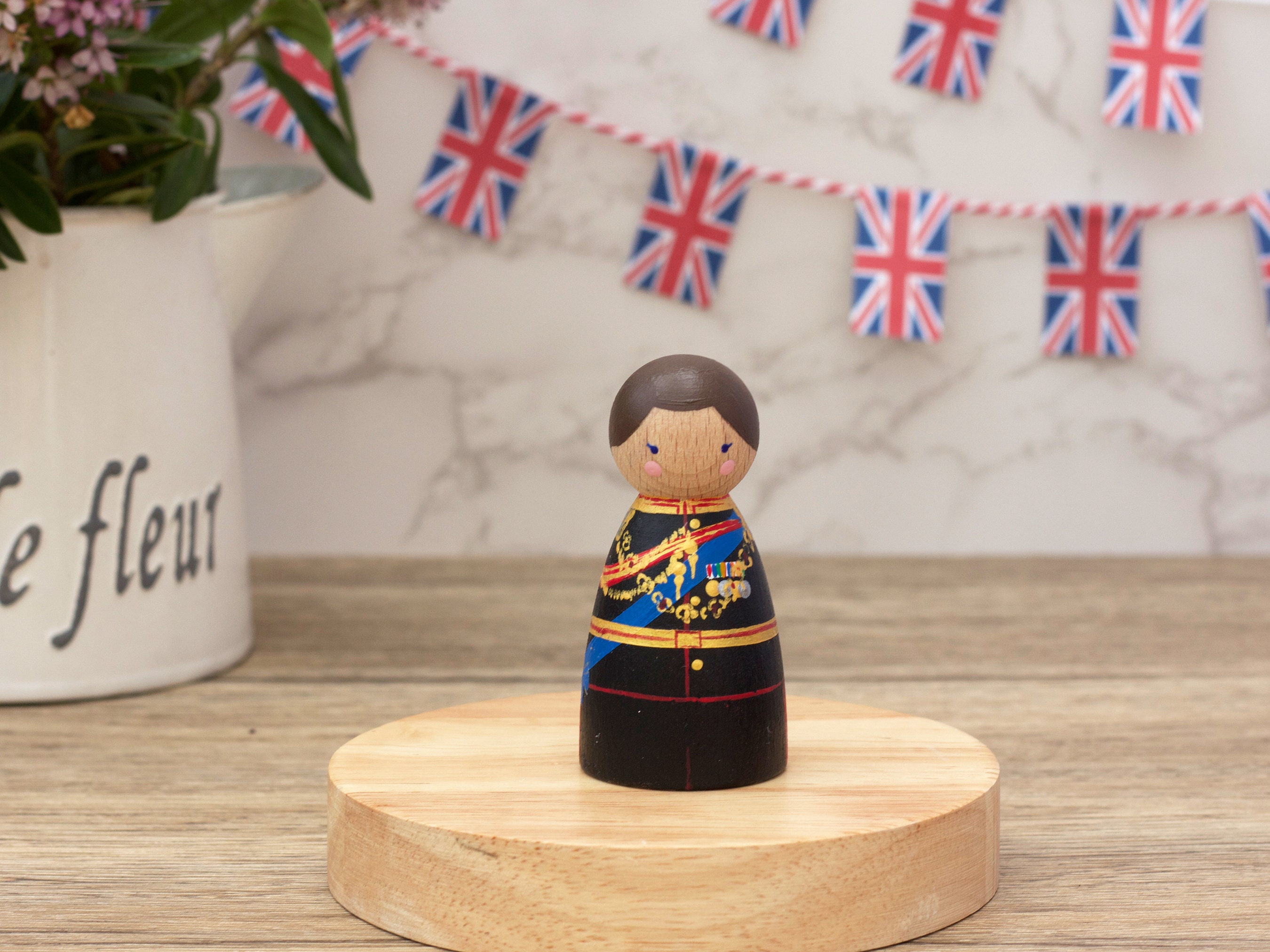 Royal Family Peg Dolls, King Charles III Coronation Peg Doll, William ...