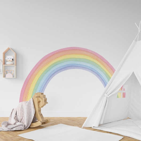 Rainbow Wall Decal - Etsy