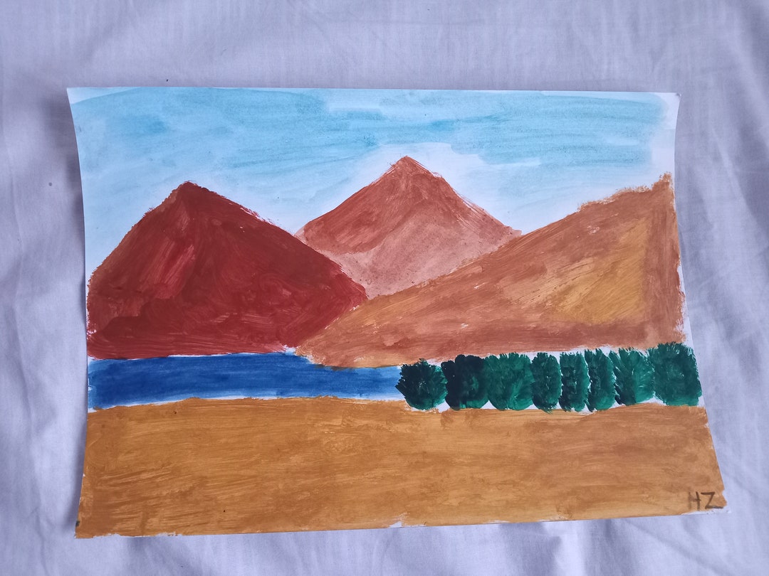 Acrylic Painting - Iraq Landscape - Etsy