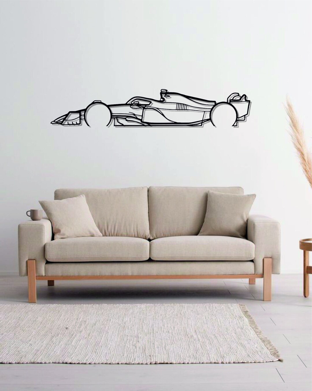 F1 Formula Frame Silhouette Metal Wall Art, Metal Wall Art Decor ...