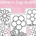 Mothers Day Activities for Kids, Flower Coloring, Affirmations Coloring ...