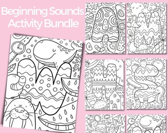 Summer Coloring Pages, Alphabet Beginning Sounds Coloring Worksheets ...