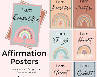 Affirmation Station, Classroom Decor, Positive Affirmations, Rainbow ...