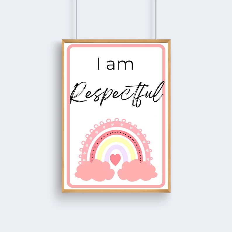 Positive Affirmation Station for the Classroom,boho Rainbow Decor ...