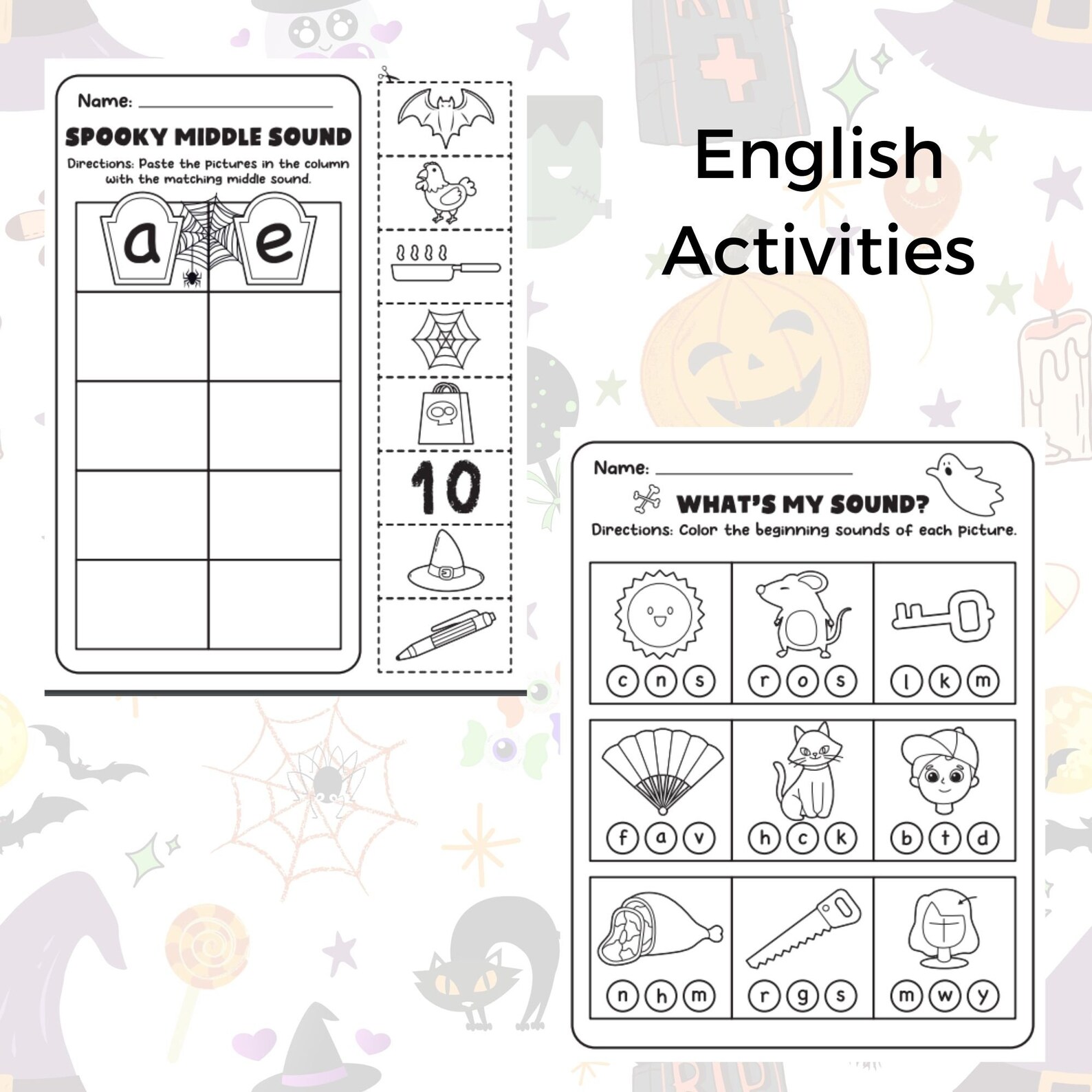 Halloween Printables, Halloween Bundle, Halloween Games, Halloween Gift ...