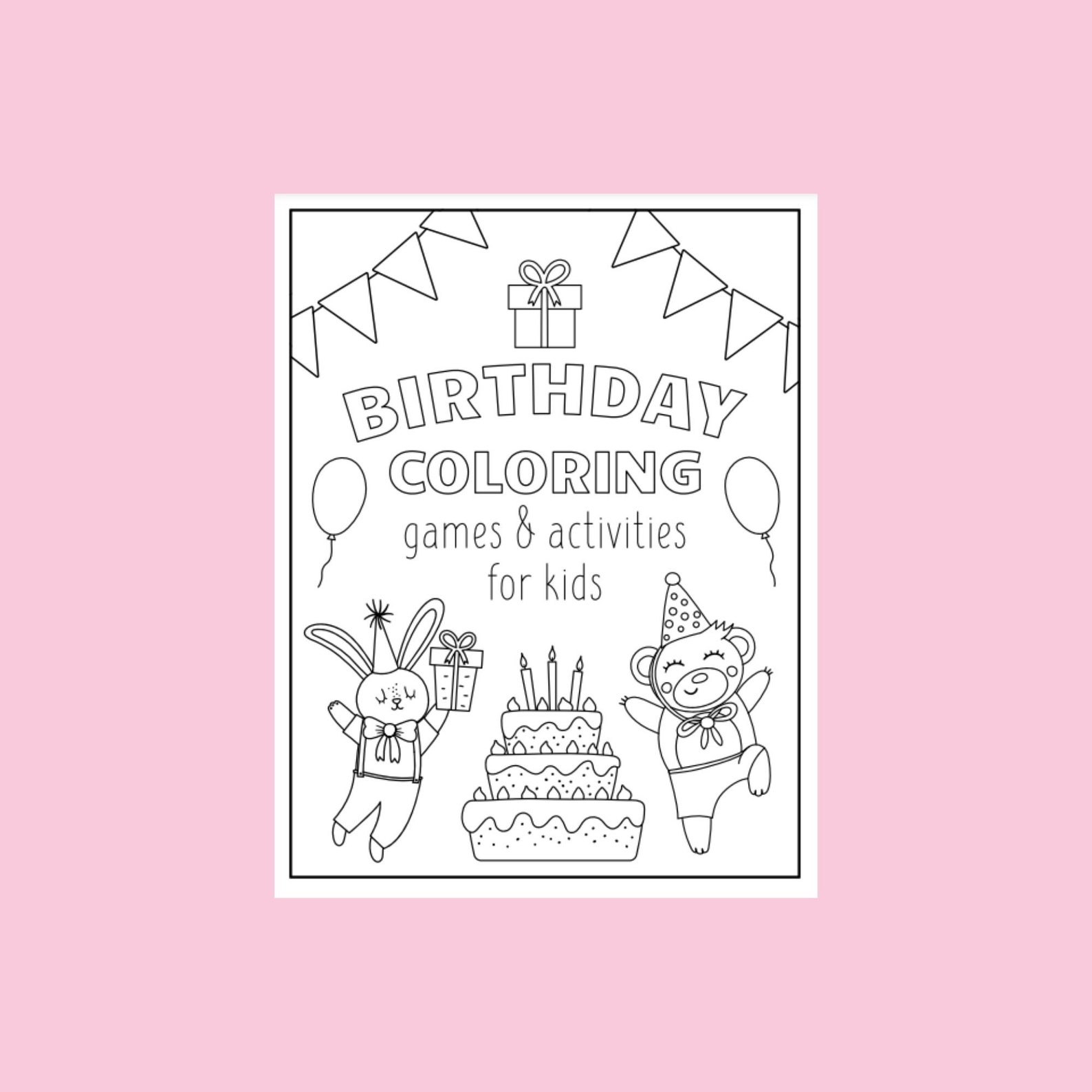 Birthday Colouring Games | Coloring Pages | Mazes | Spot the Difference ...