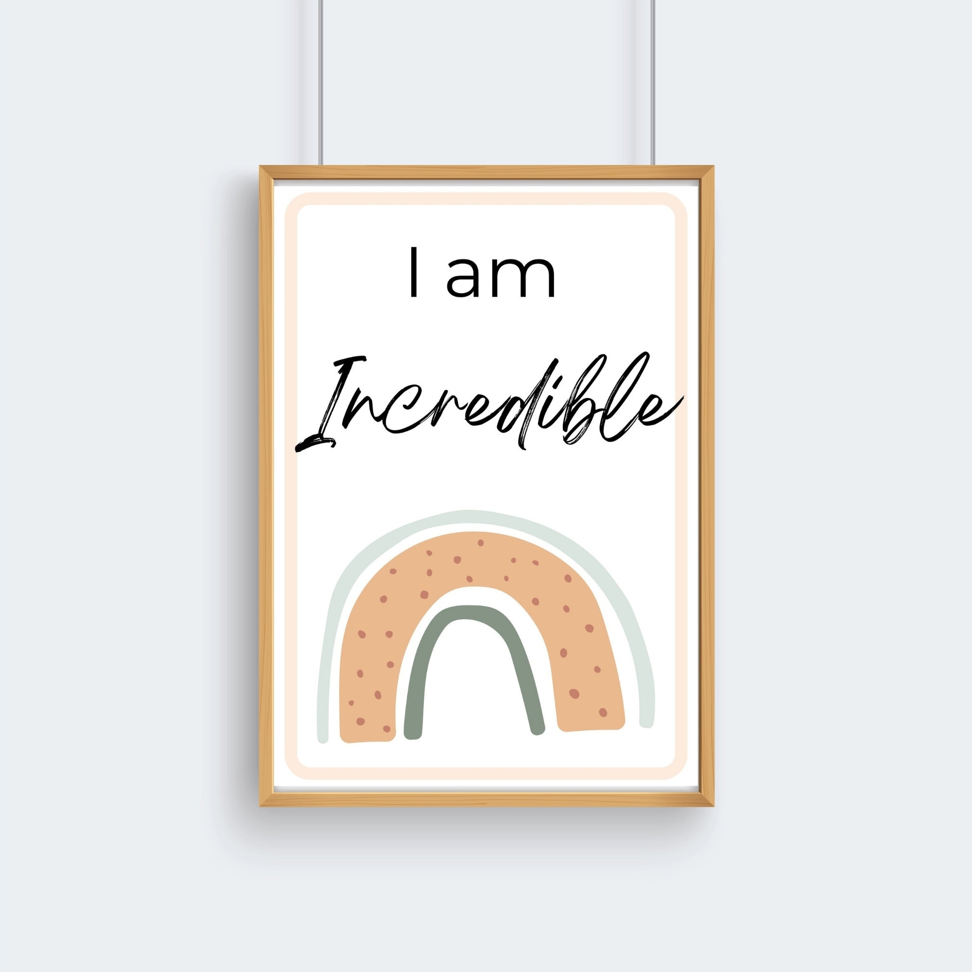 Positive Affirmation Station for the Classroom,boho Rainbow Decor ...