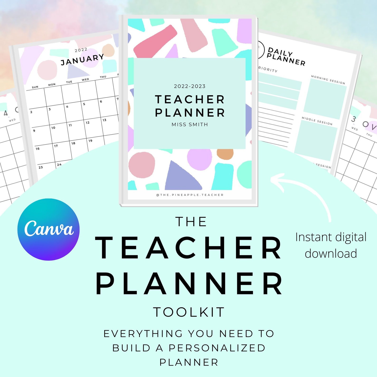 Printable Teacher Planner 2022 2023 Daily Planner School - Etsy Australia