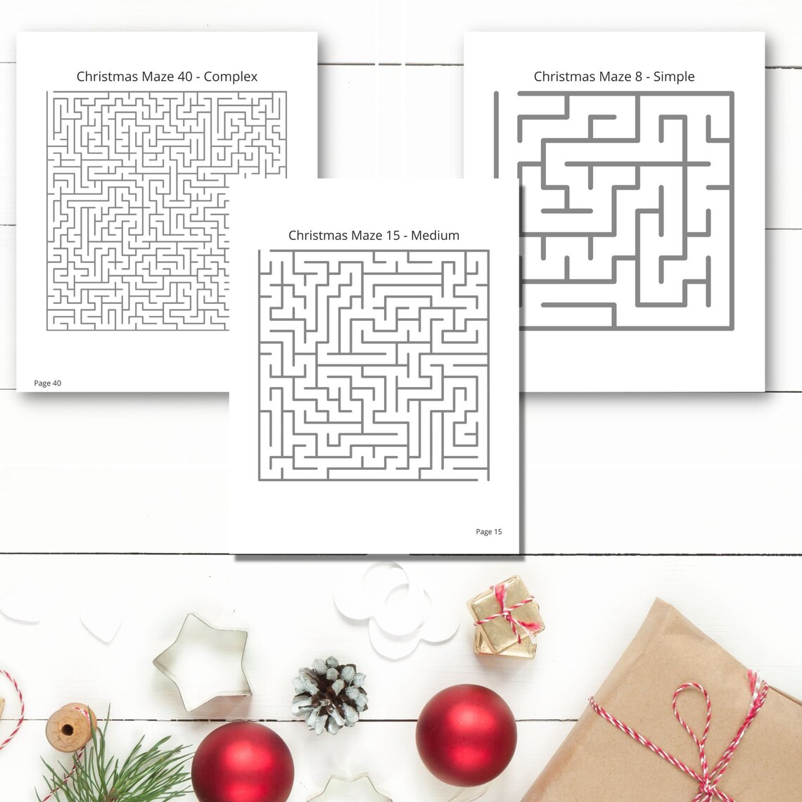 Christmas Mazes for Kids | Kids Mazes | Christmas Maze | Printable ...