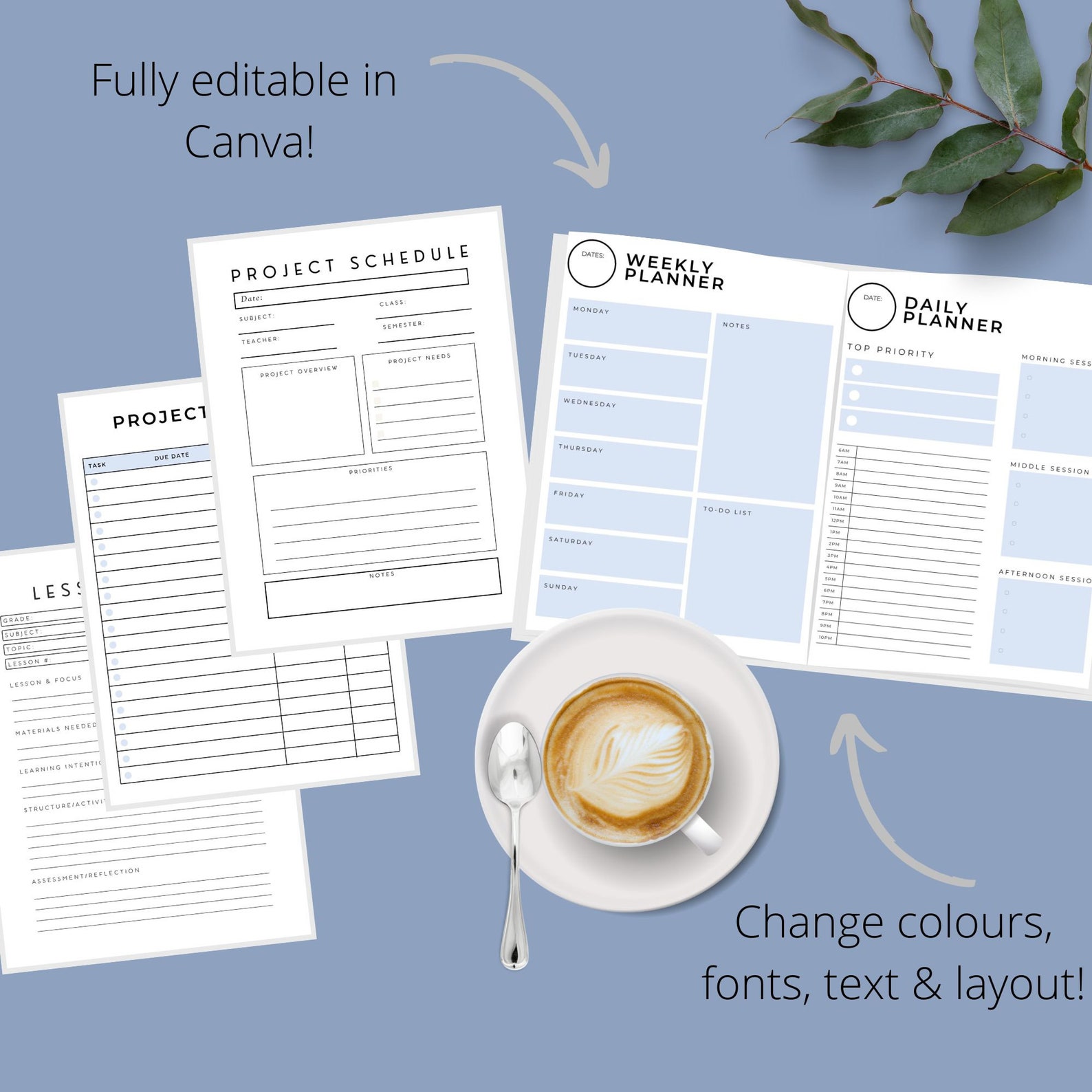 Printable Teacher Planner 2022 2023 Daily Planner School - Etsy