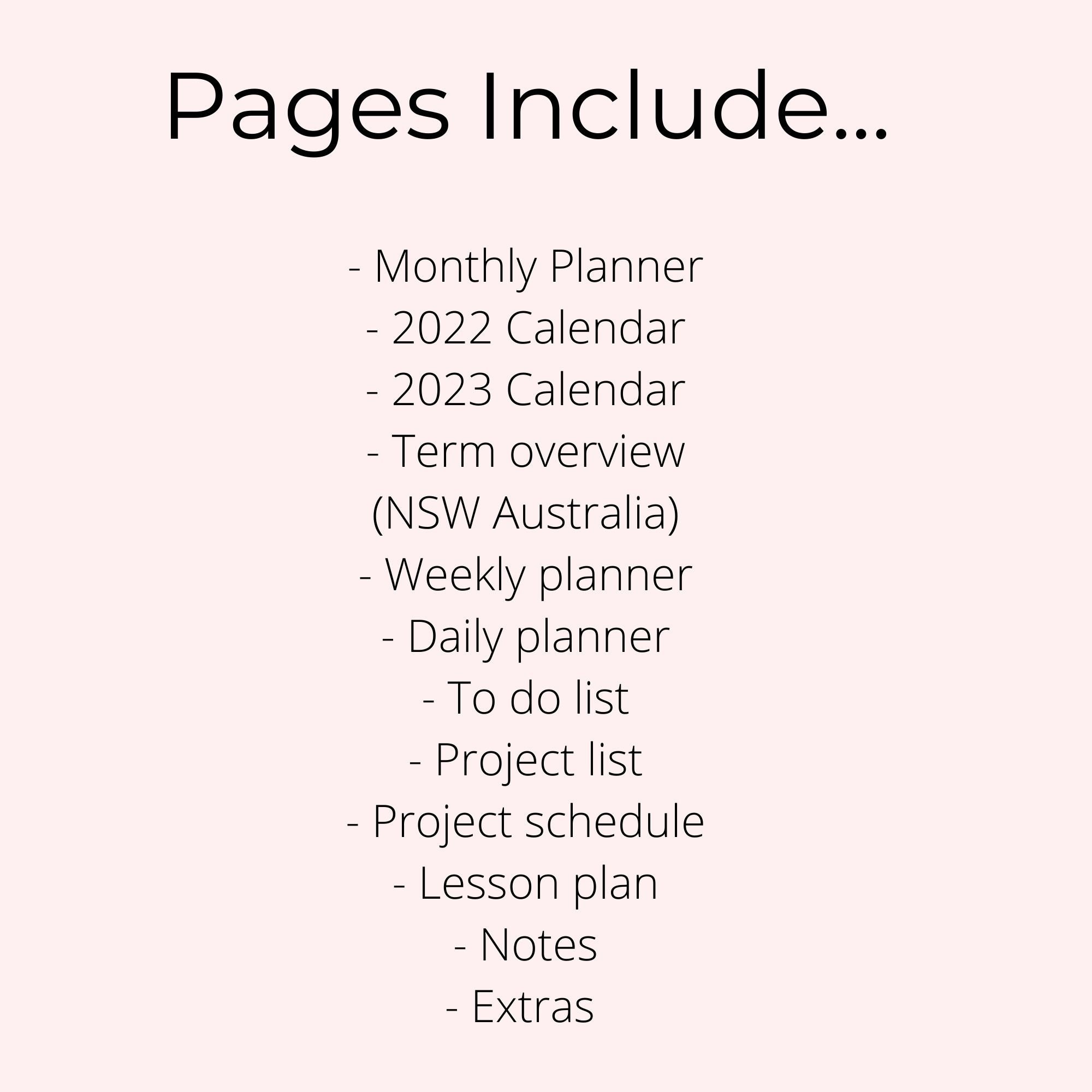 Printable Teacher Planner 2022-2023 Toolkit Educators Daily and Weekly ...