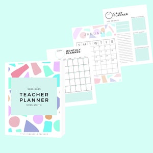 Printable Teacher Planner 2022 2023 Daily Planner School - Etsy Australia