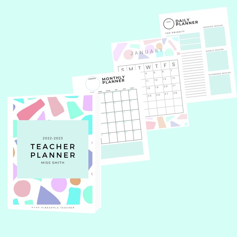 Printable Teacher Planner 2022 2023 Daily Planner School - Etsy Australia