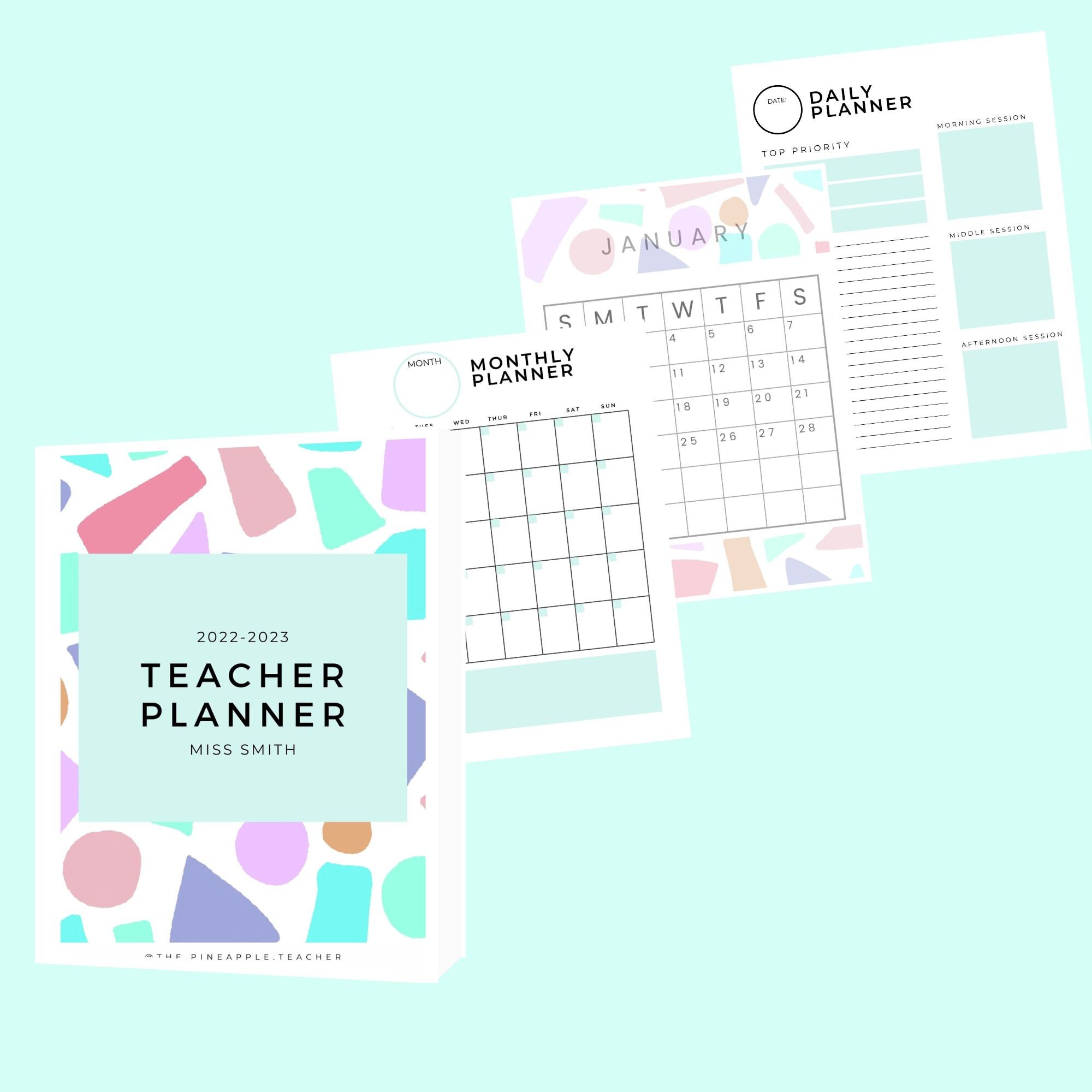 Printable Teacher Planner 2022 2023 Daily Planner School - Etsy Australia