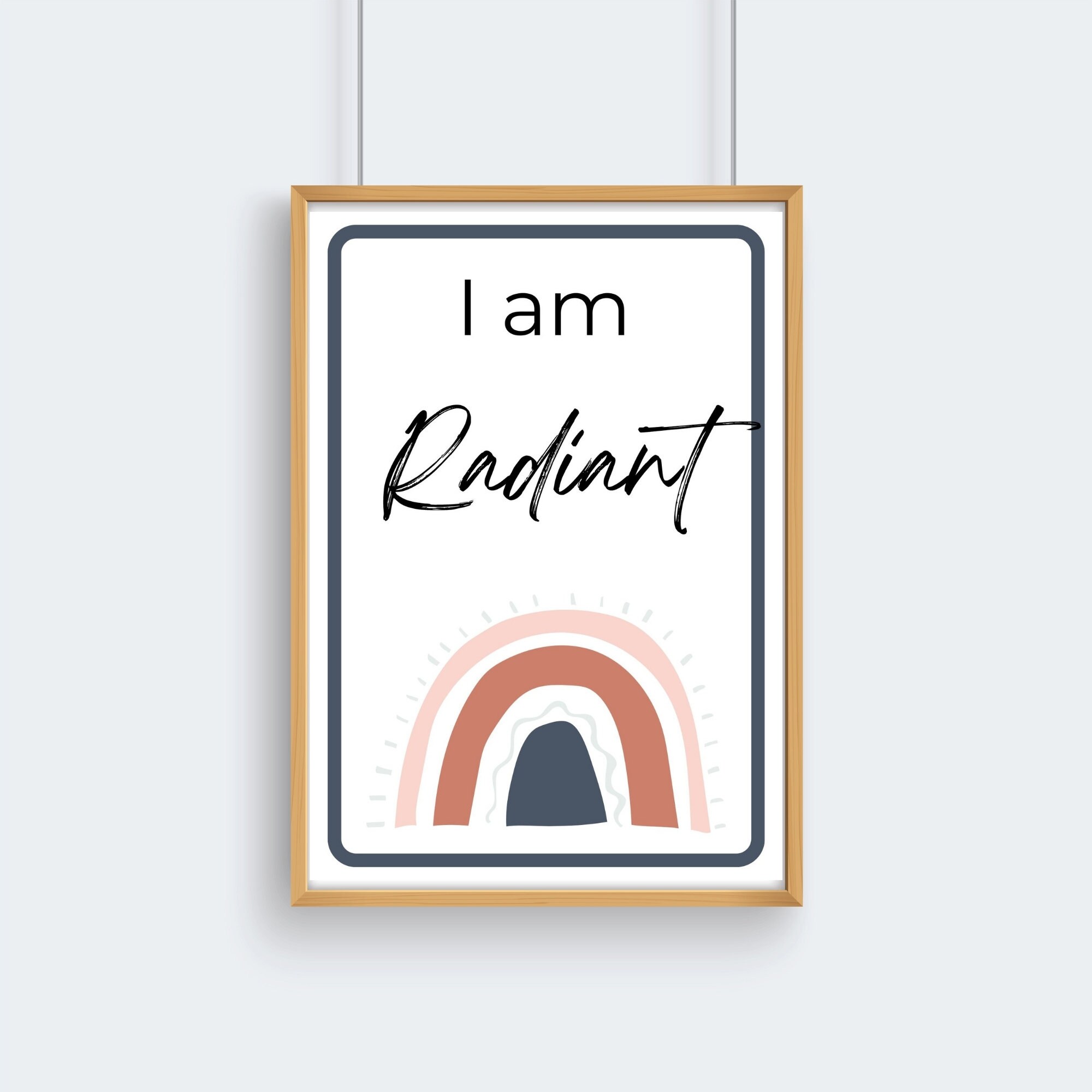 Positive Affirmation Station for the Classroom,boho Rainbow Decor ...