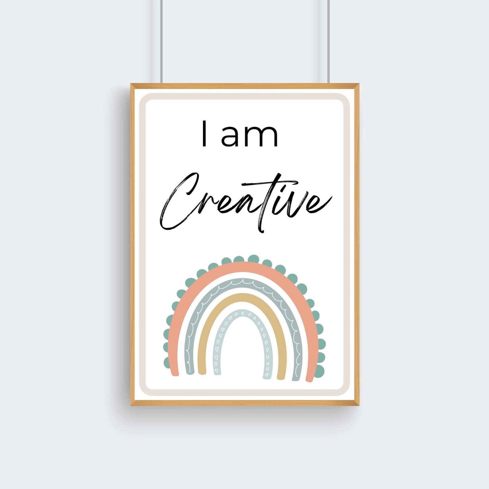 Positive Affirmation Station for the Classroom,boho Rainbow Decor ...