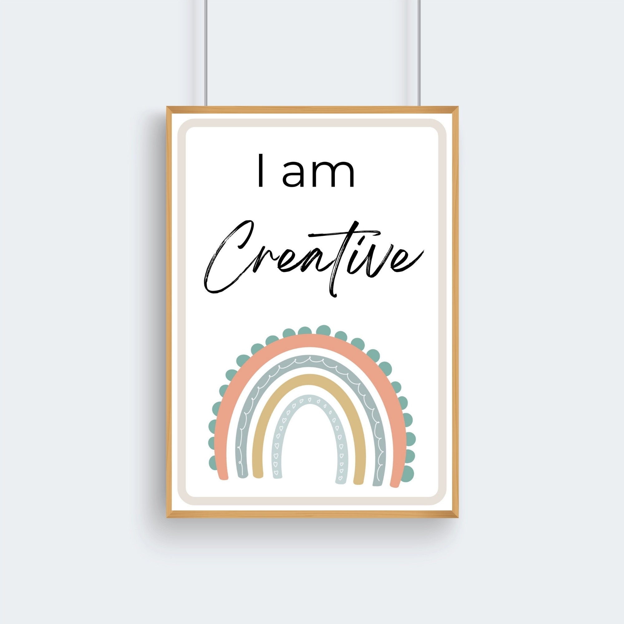 Positive Affirmation Station for the Classroom,boho Rainbow Decor ...